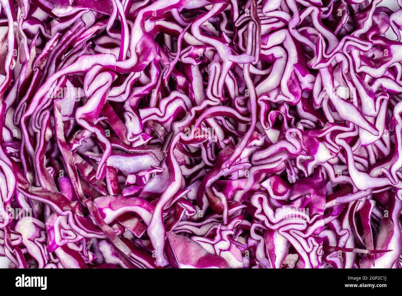 Sliced fresh red cabbage. Healthy vegetable. Top view Stock Photo - Alamy