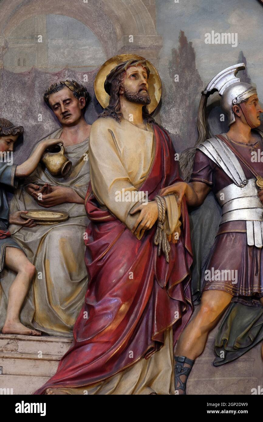 1st station of the cross, jesus hi-res stock photography and images - Alamy