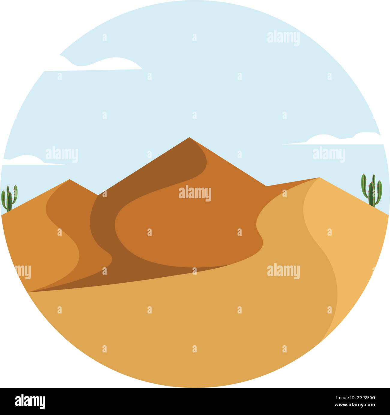 landscape desert vector illustration Stock Vector Image & Art - Alamy
