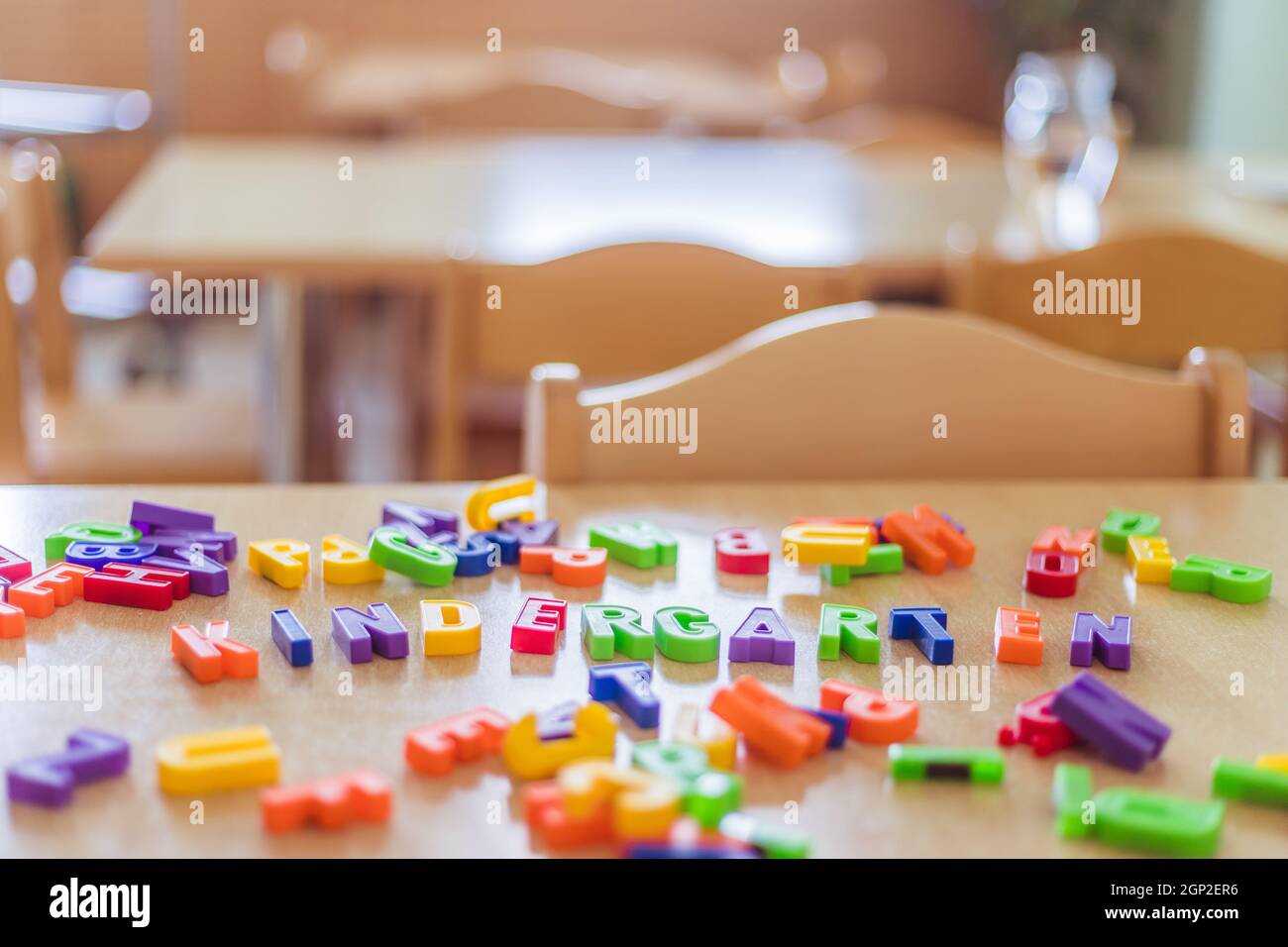 Colorful letters with the word “Kindergarten” Stock Photo - Alamy