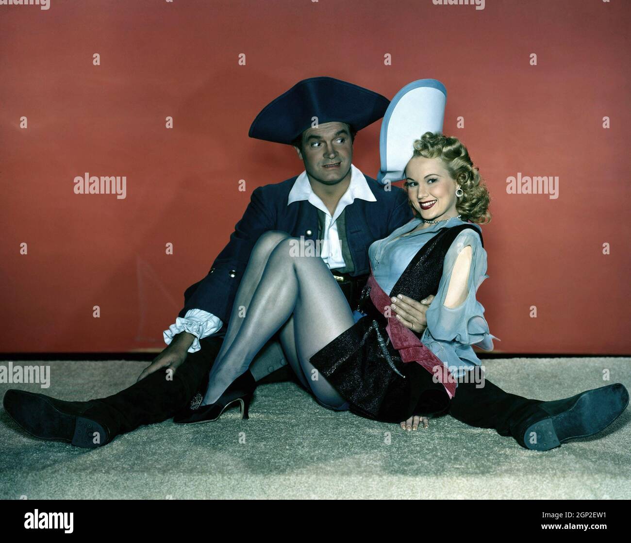 THE PRINCESS AND THE PIRATE, from left: Bob Hope, VIrginia Mayo, 1944 ...
