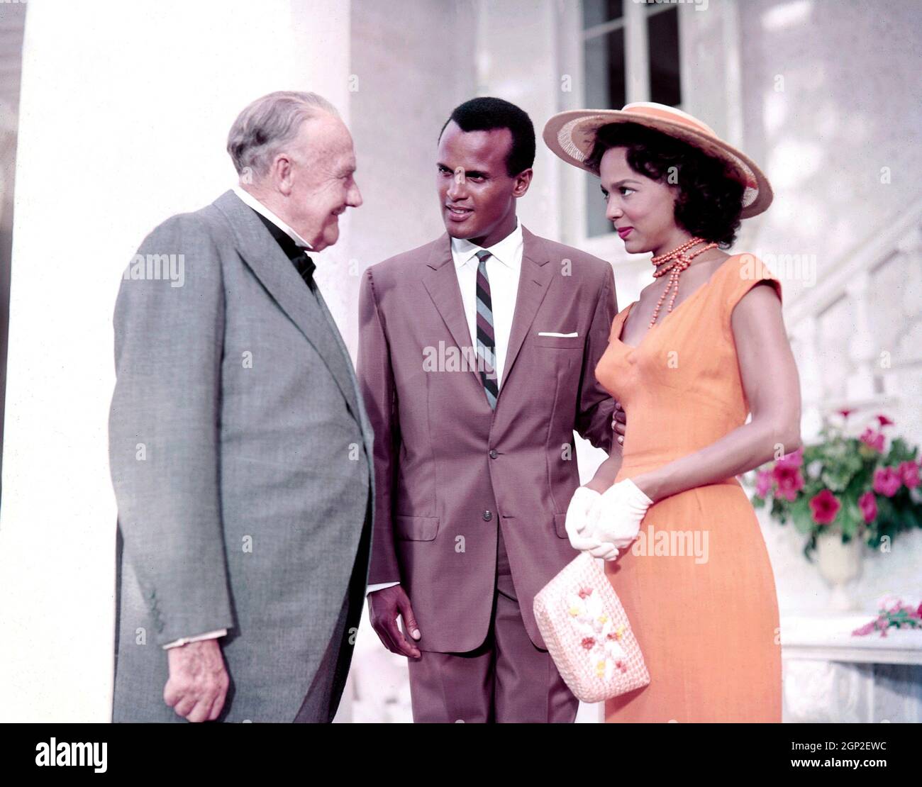 ISLAND IN THE SUN, from left: Ronald Squire, Harry Belafonte, Dorothy ...