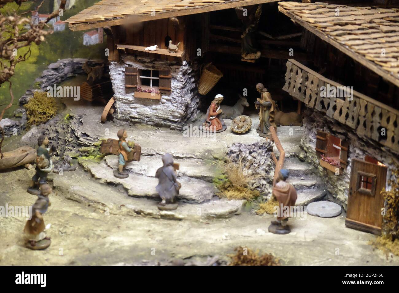 Nativity scene, creche or crib, is a depiction of the birth of Jesus ...