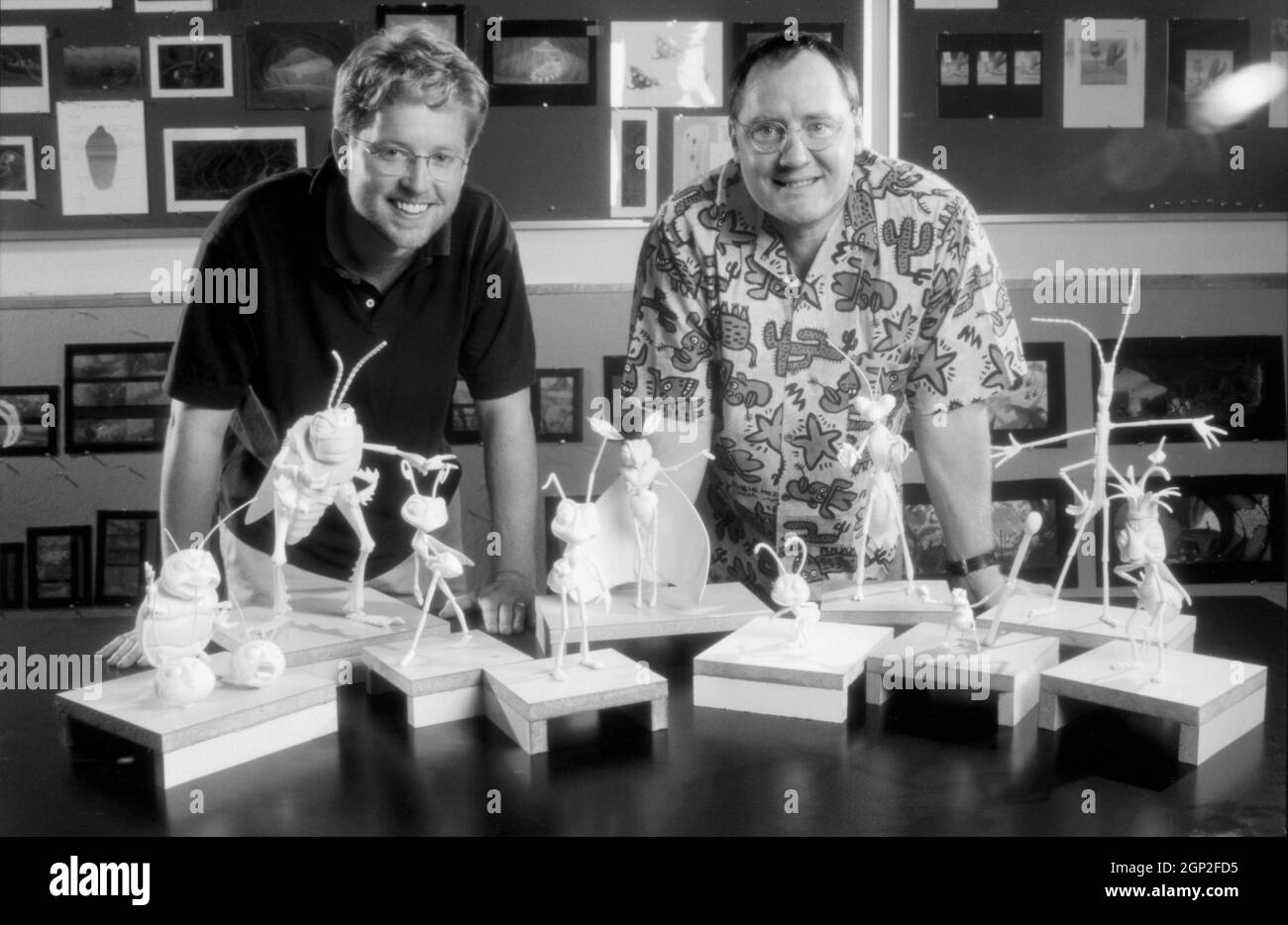 A BUG'S LIFE, from left: co-director Andrew Stanton, director John ...