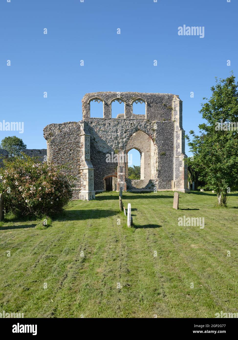 St Andrew's Church ruins in the grounds of the current church ...