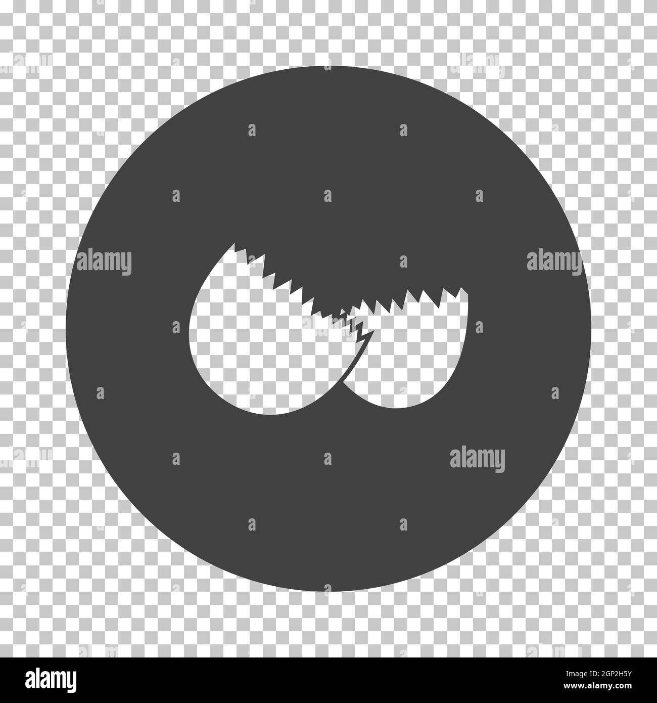 Empty Egg Shell Icon Stock Vector Image & Art - Alamy