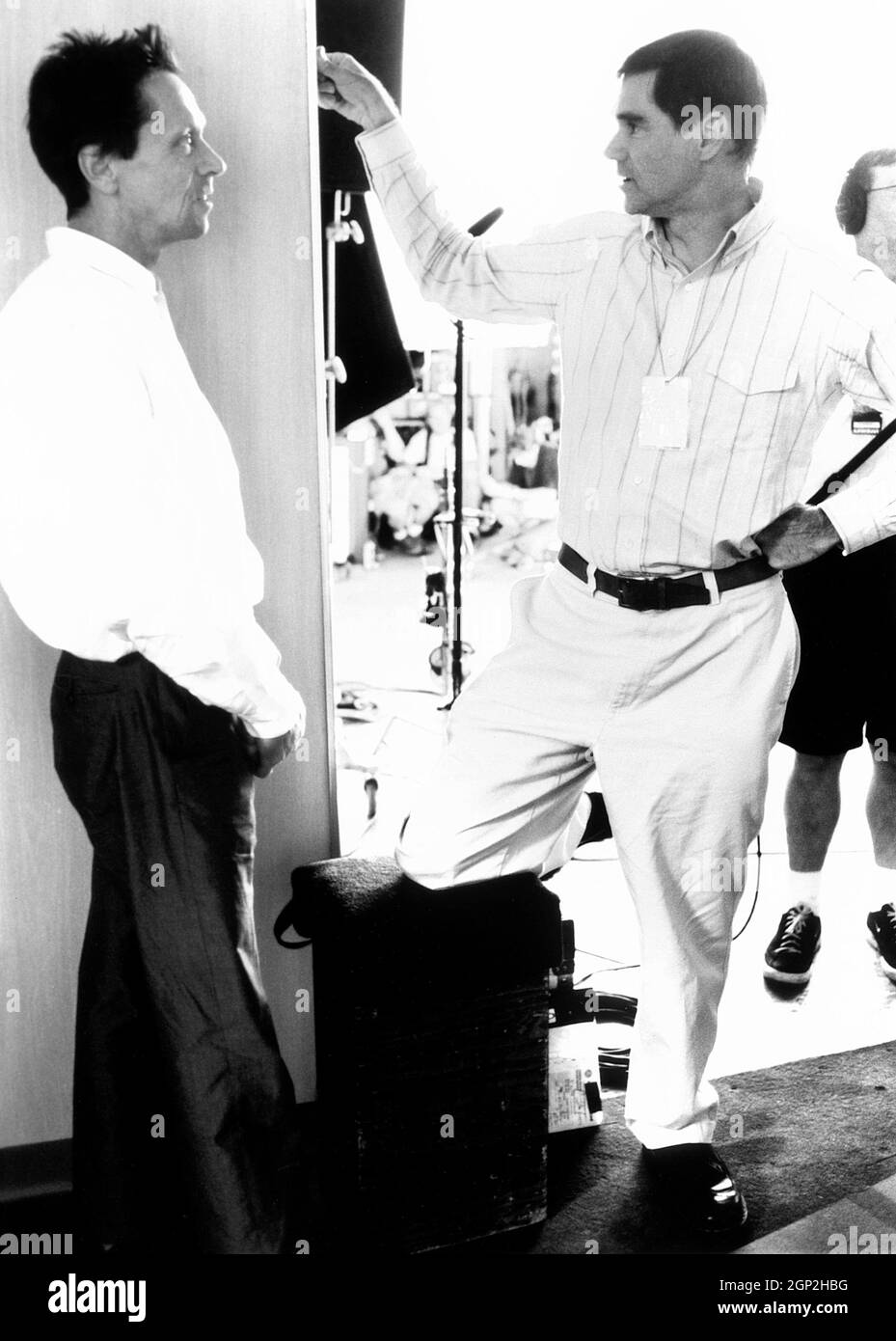 PSYCHO, from left: producer Brian Grazer, director Gus Van Sant, on set ...