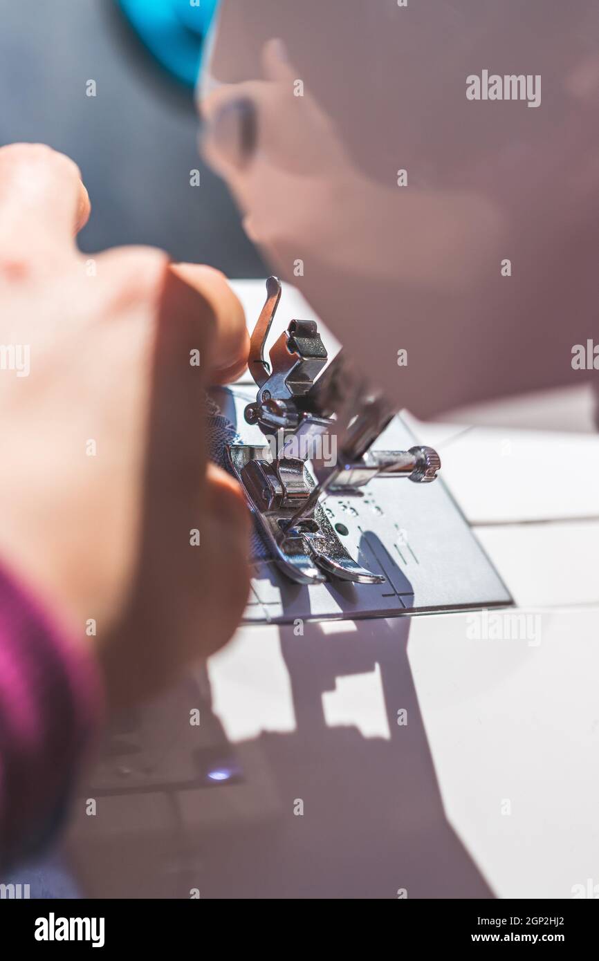 Woman clothes factory sewer hi-res stock photography and images - Alamy