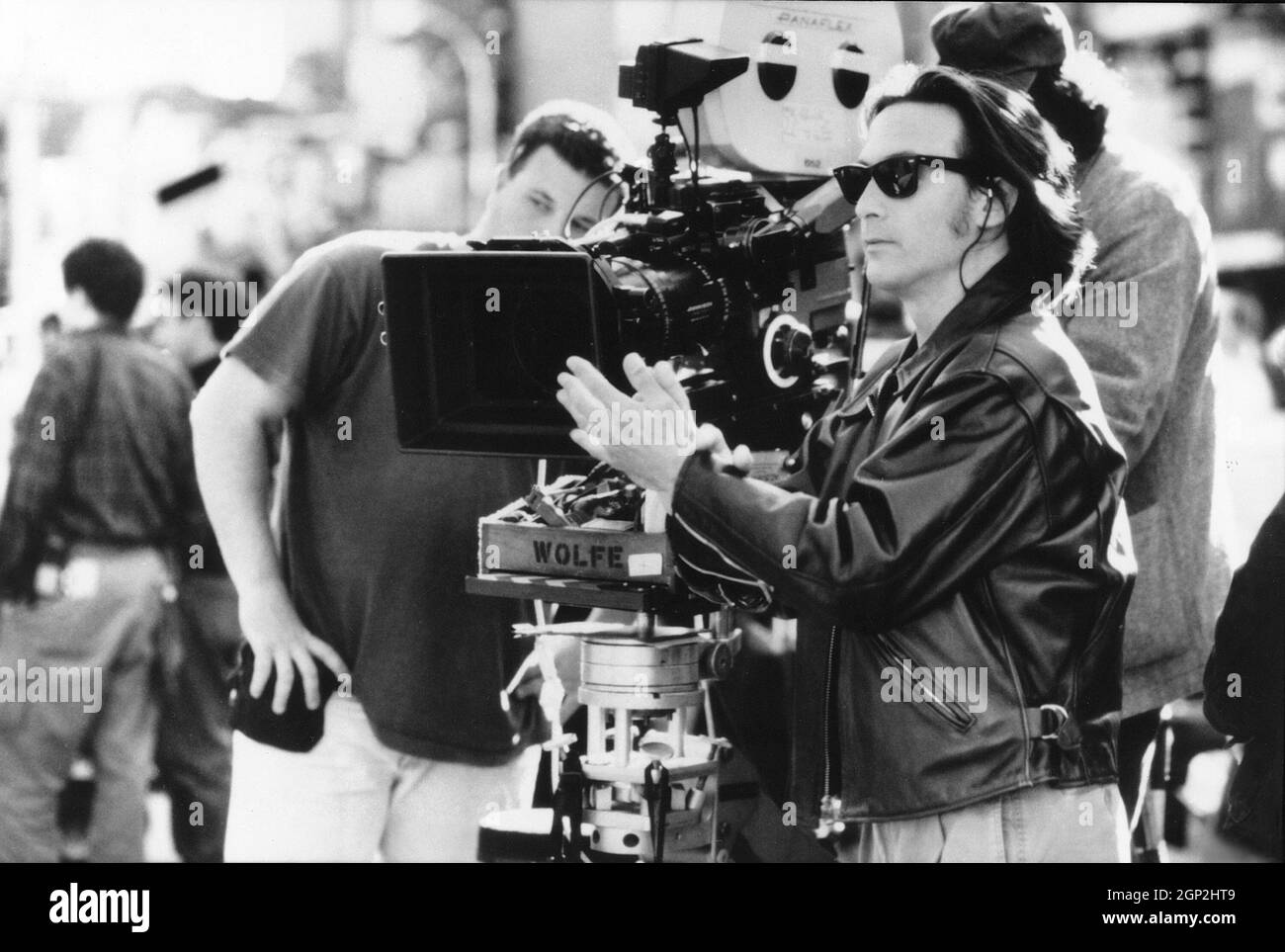 THE REAL BLONDE, director Tom DiCillo, on set, 1997. ph: K.C. Bailey ...