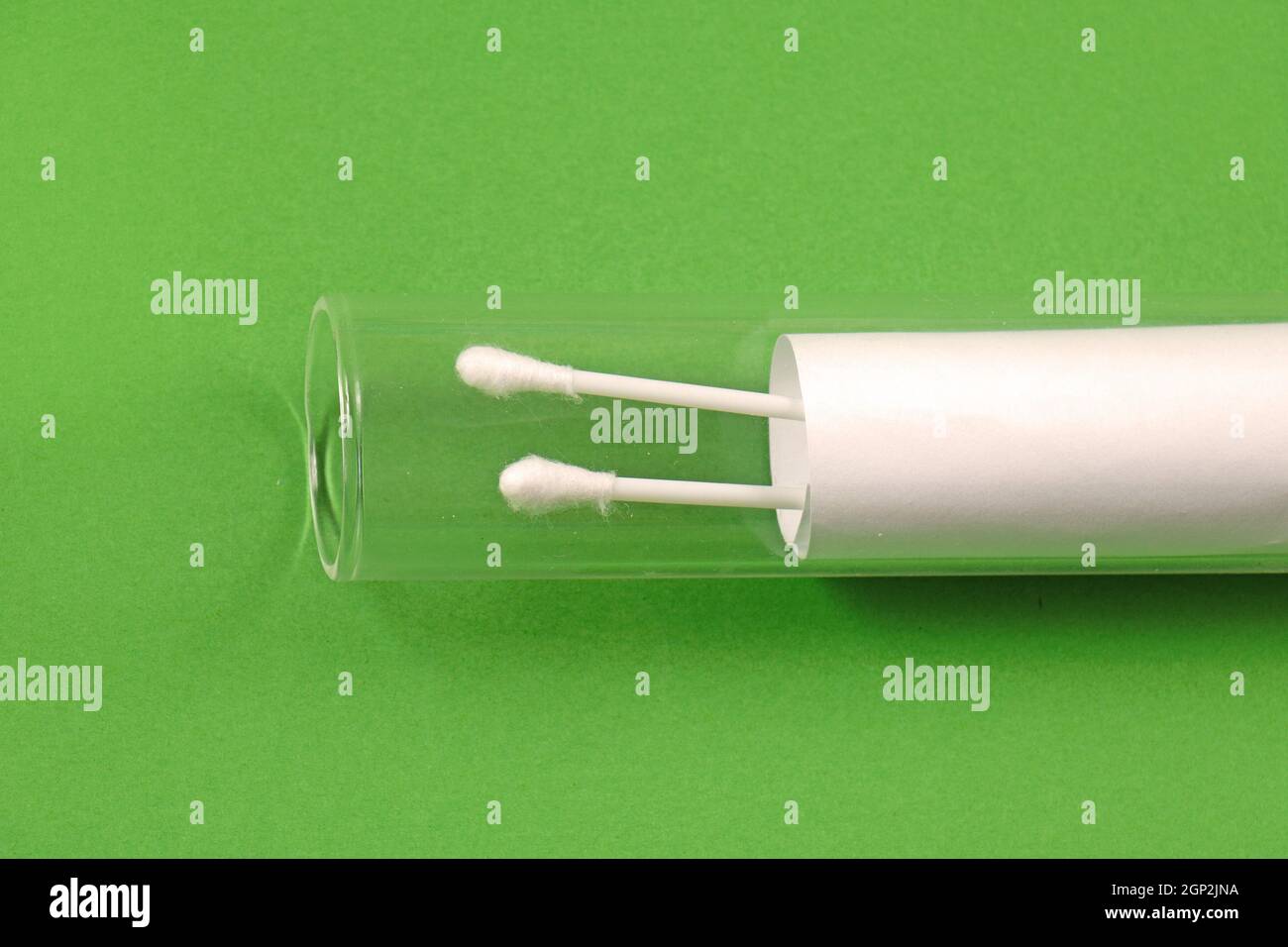 Covid-19 virus pcr swab test samples inside transparent tube Stock ...