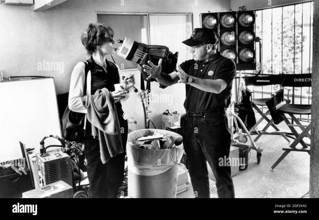 TOUCH, from left: producer Lila Cazes, director Paul Schrader, on set ...