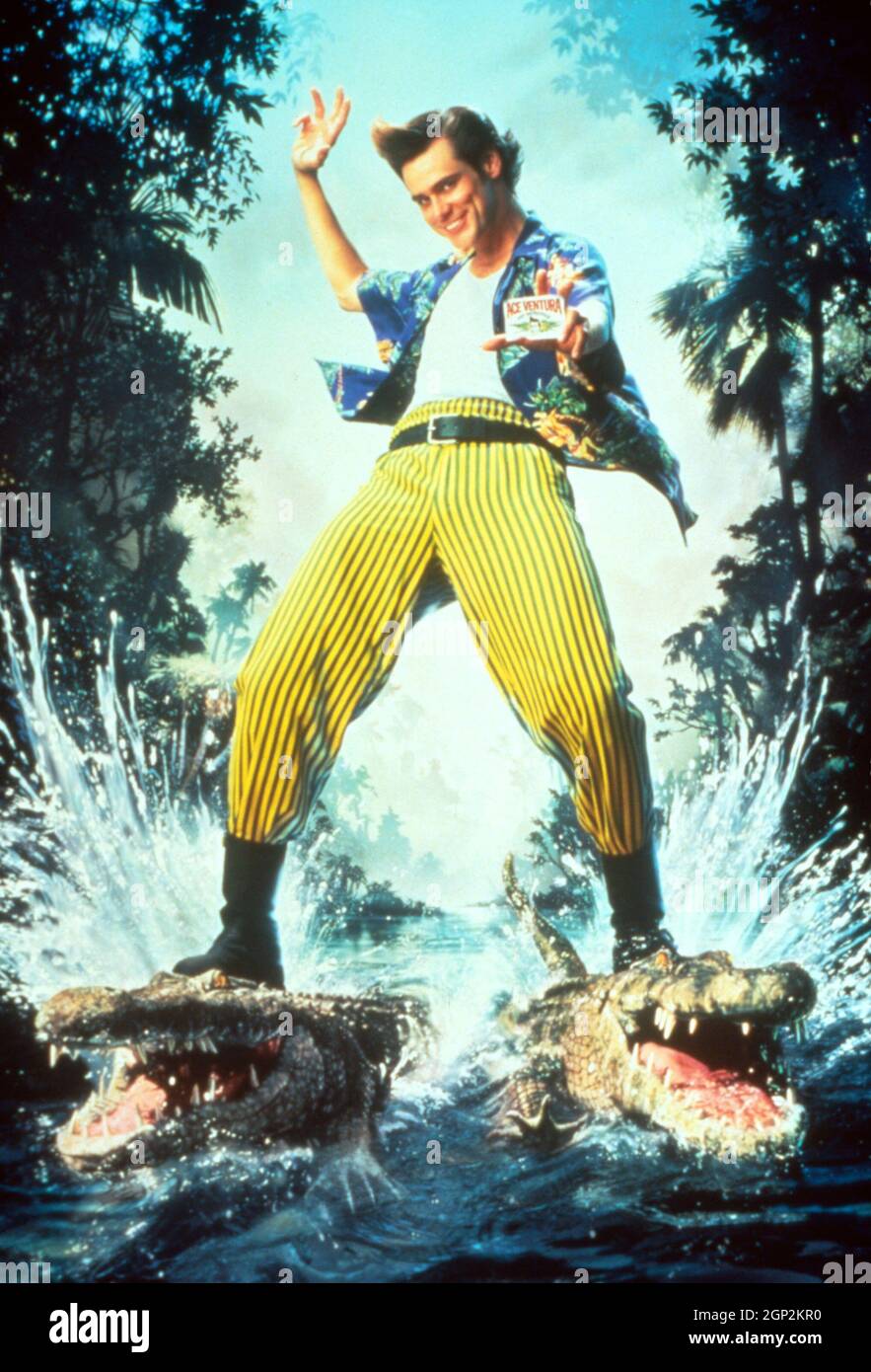 ACE VENTURA: WHEN NATURE CALLS, key art, Jim Carrey, 1995. © Warner ...