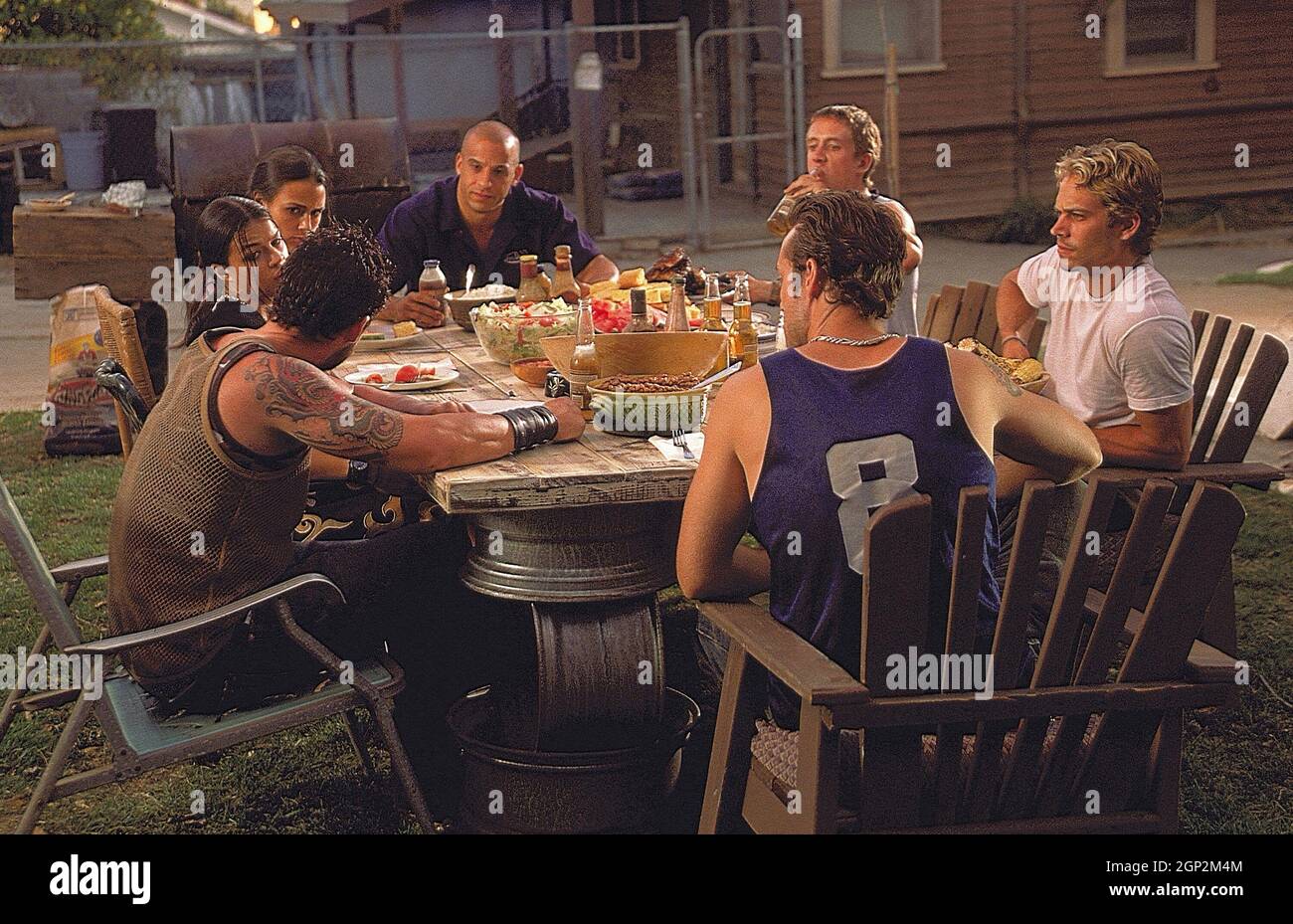 THE FAST AND THE FURIOUS, from left: Matt Shulze, Michelle Rodriguez ...