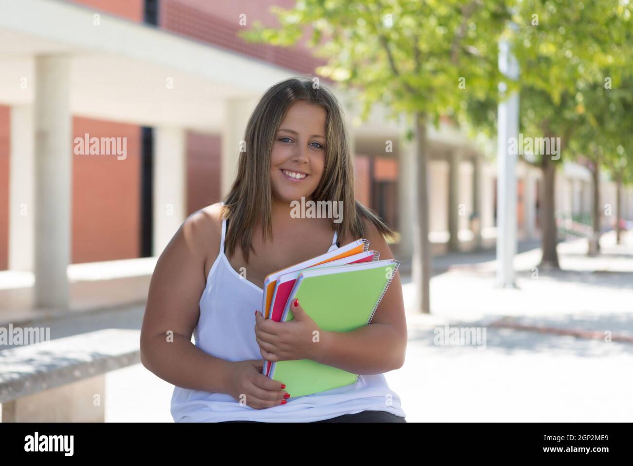 Beautiful female plus size college hi-res stock photography and images ...