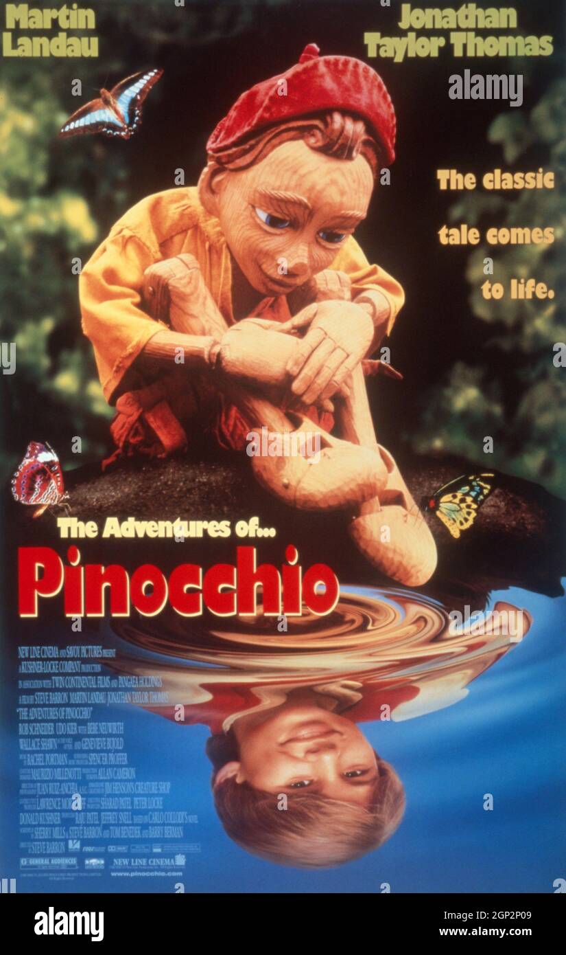 THE ADVENTURES OF PINOCCHIO, US poster art, top: Pinocchio (voice ...