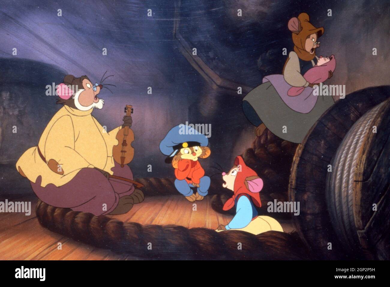 AN AMERICAN TAIL, from left: Papa Mousekewitz (voice: Nehemiah Persof ...