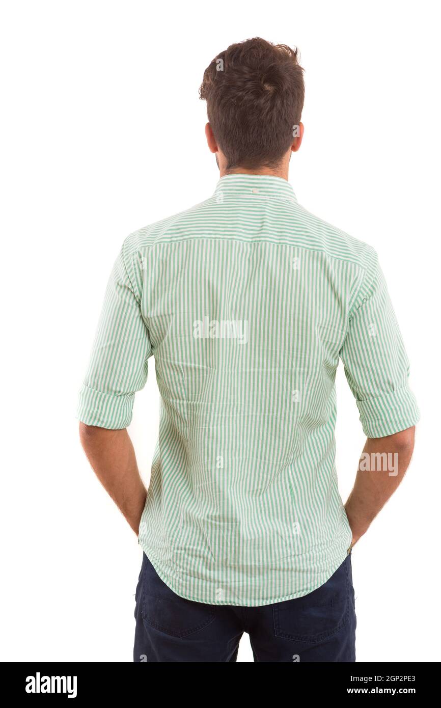 Male model looking back turned hi-res stock photography and images - Alamy