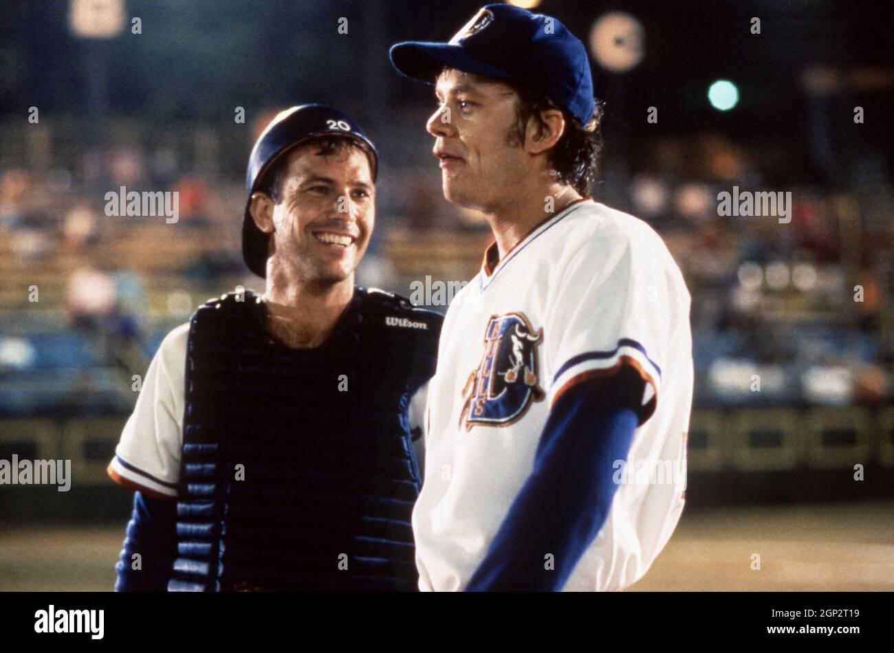 BULL DURHAM, from left: Kevin Costner, Tim Robbins, 1988. ph: Joel ...