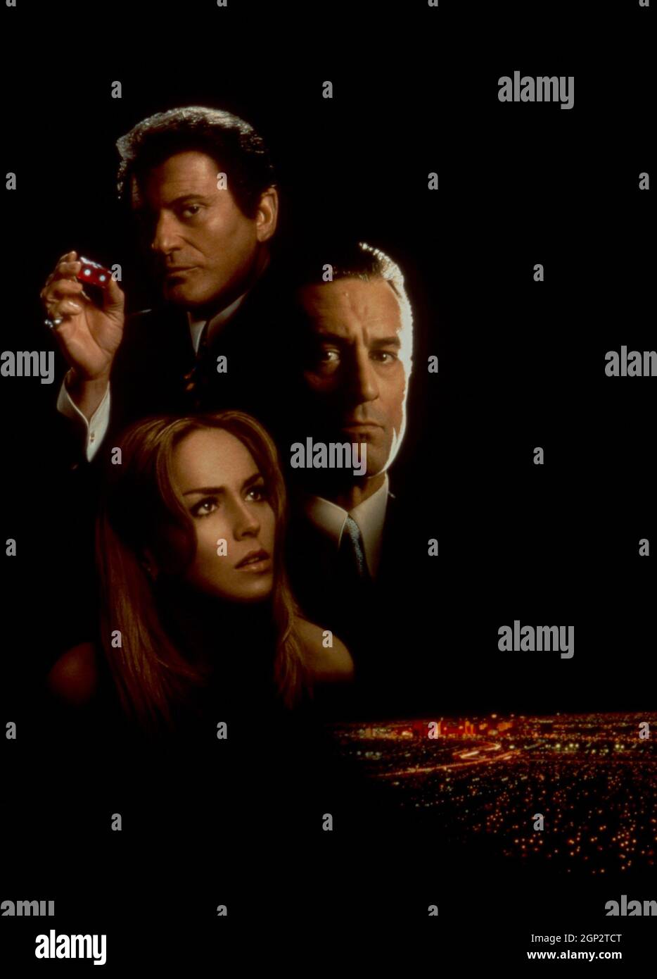 CASINO, key art, from top: Joe Pesci, Robert De Niro, Sharon Stone ...