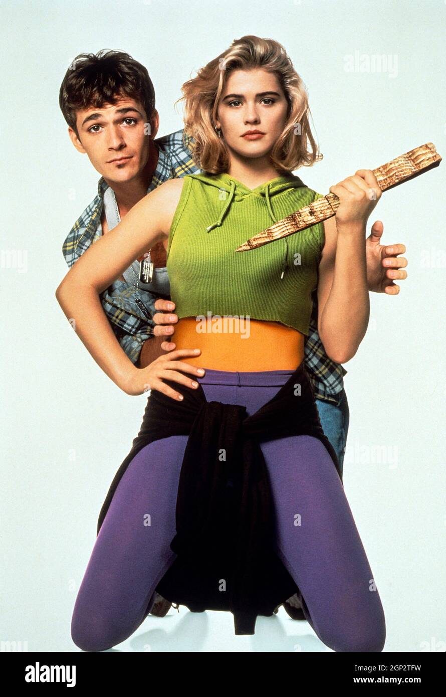BUFFY THE VAMPIRE SLAYER, Luke Perry, Kristy Swanson, 1992, TM ...