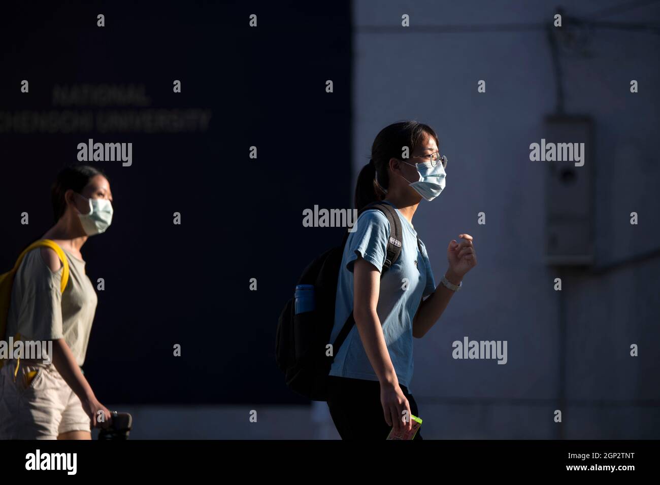 September 28, 2021, Taipei, N/A for Taiwan, Taiwan: Women with face ...