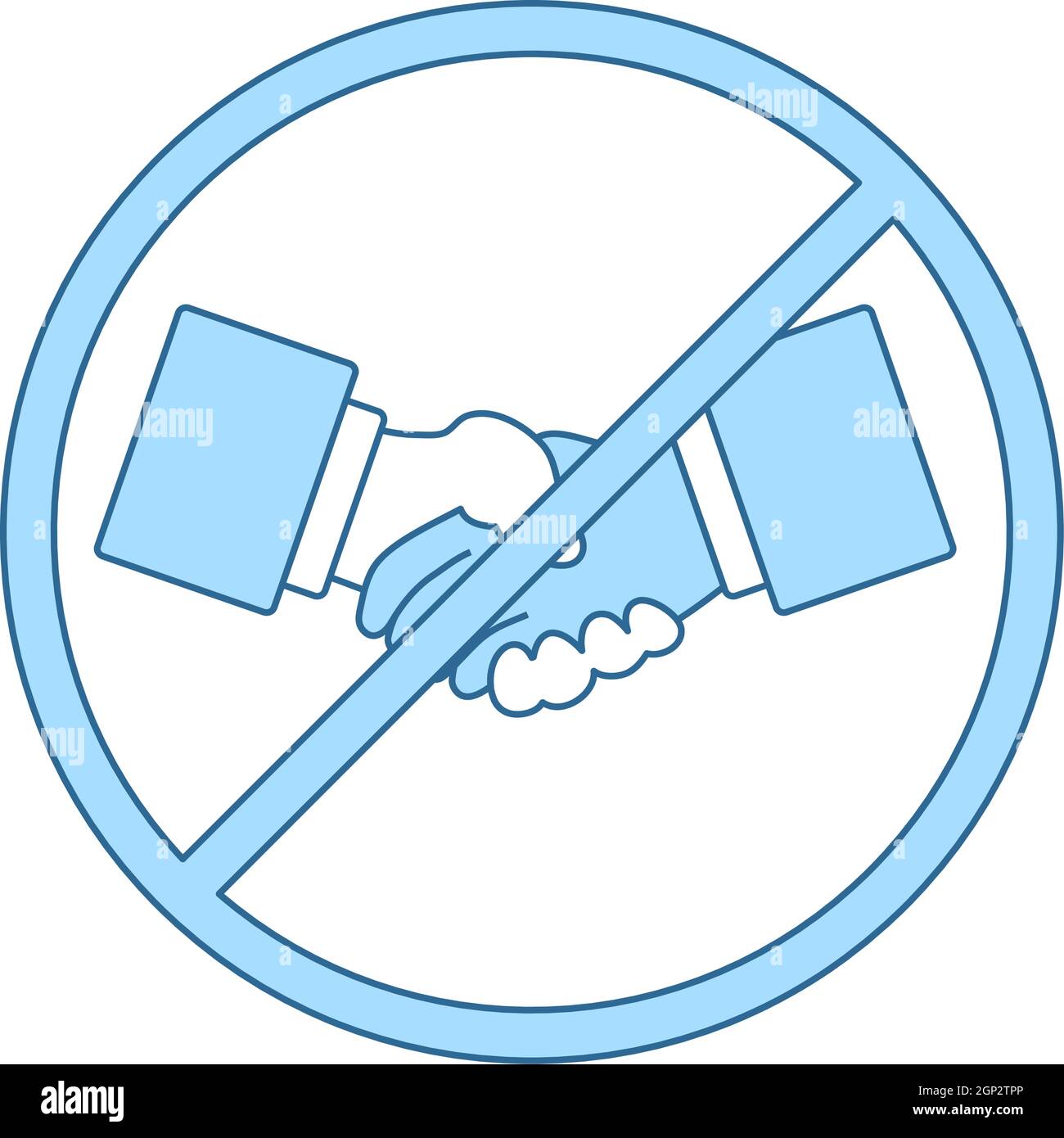 No Hand Shake Icon Stock Vector Image & Art - Alamy