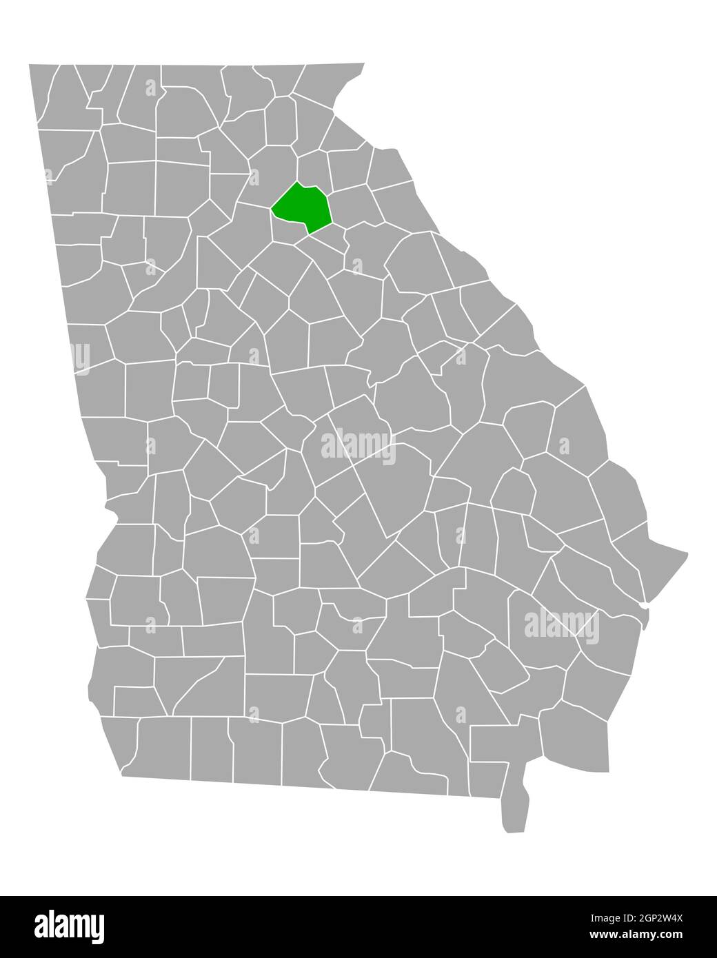 Map of Jackson in Georgia Stock Photo - Alamy