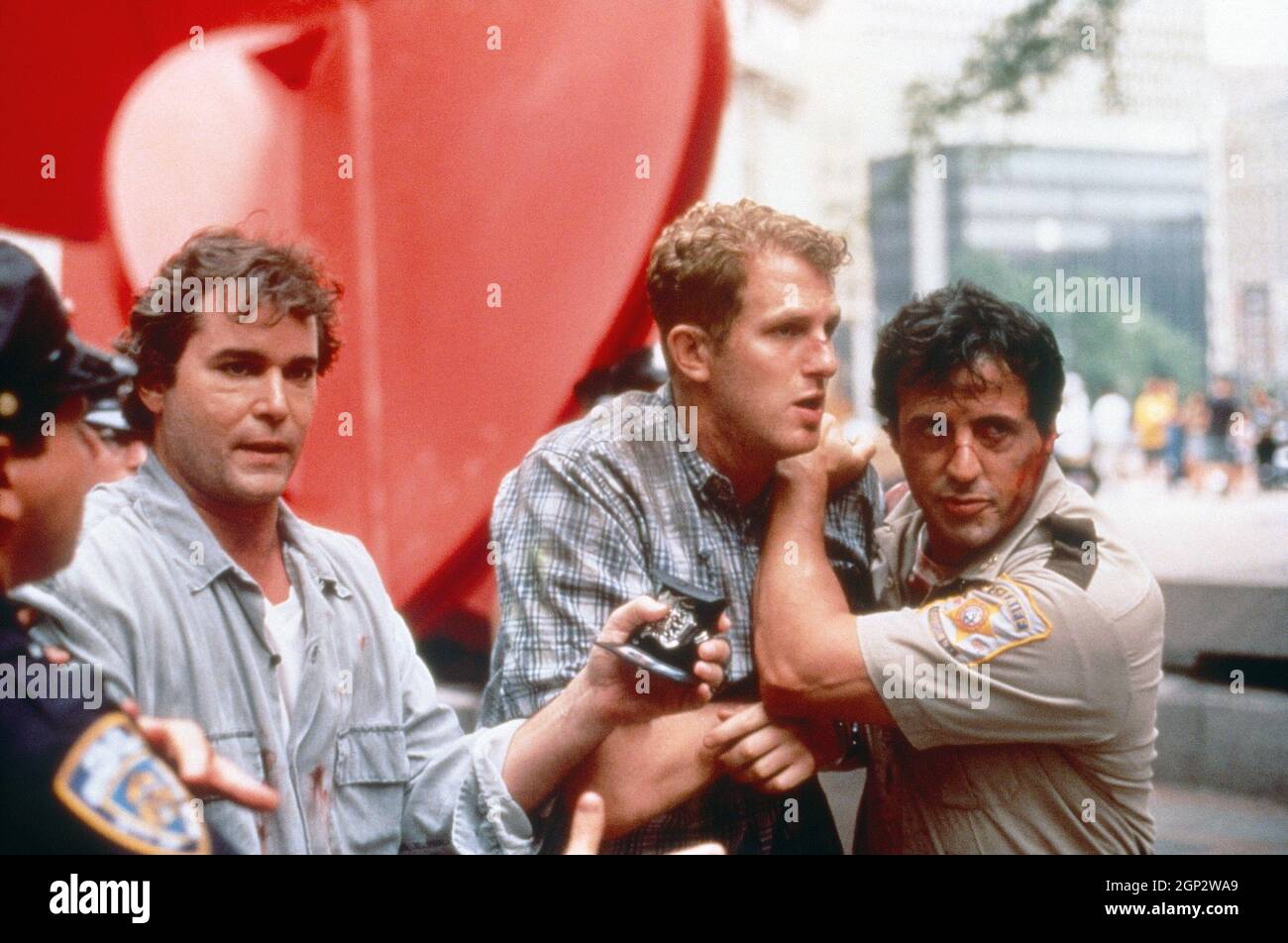 COP LAND, from left: Ray Liotta, Michael Rapaport, Sylvester Stallone ...