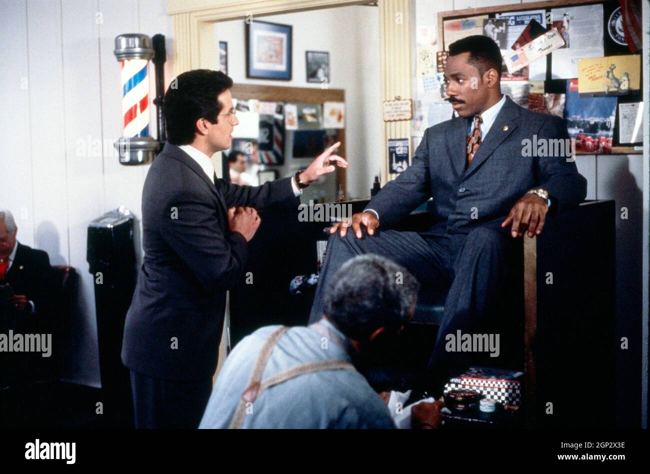 THE DISTINGUISHED GENTLEMAN, from left: Grant Shaud, Eddie Murphy, 1992 ...