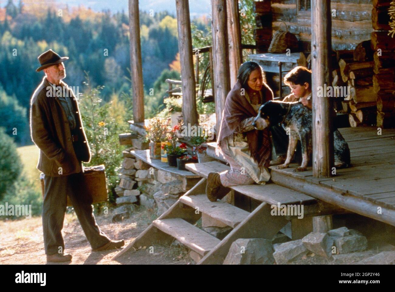 THE EDUCATION OF LITTLE TREE, from left: James Cromwell, Tantoo ...