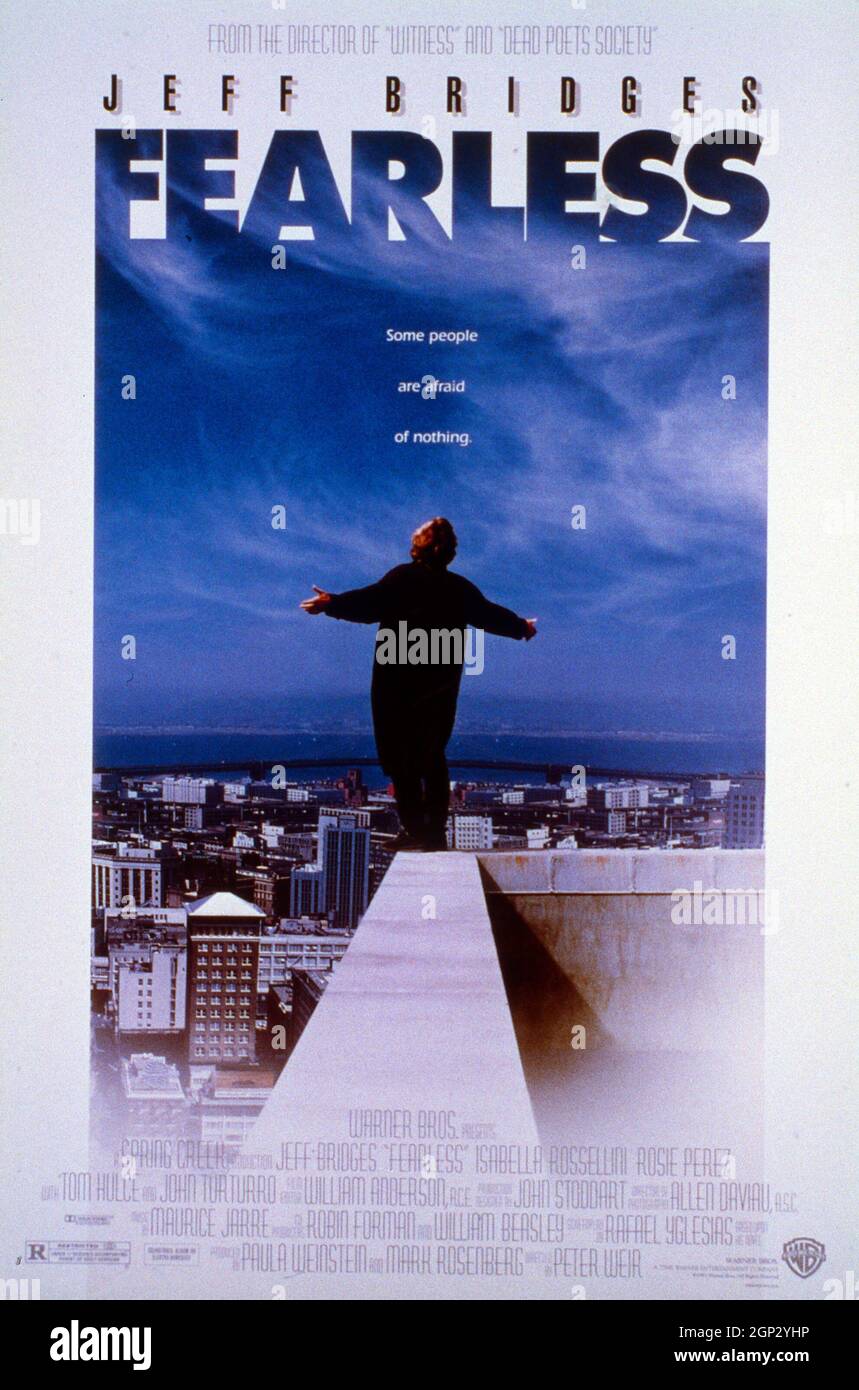 FEARLESS, poster art, Jeff Bridges, 1993. © Warner Bros. / courtesy ...