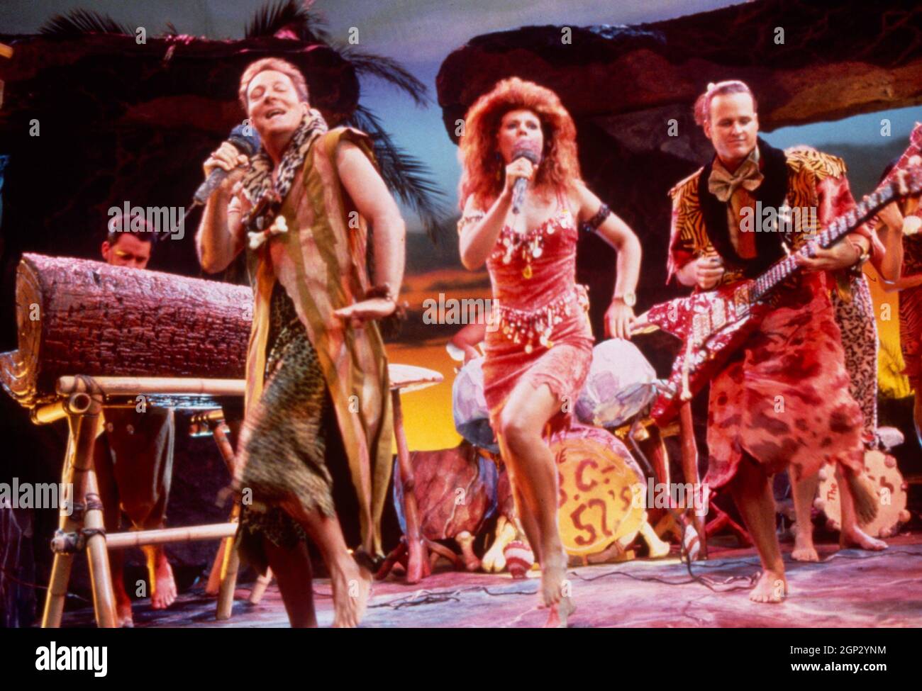 THE FLINTSTONES, Fred Schneider, Kate Pierson, Keith Strickland, of the ...