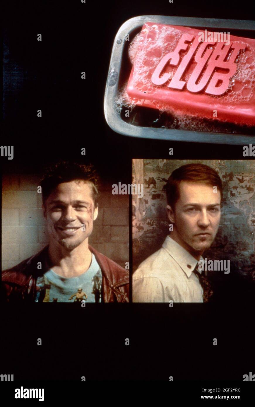 FIGHT CLUB, poster art, Brad Pitt, Edward Norton, 1999. © 20th Century ...