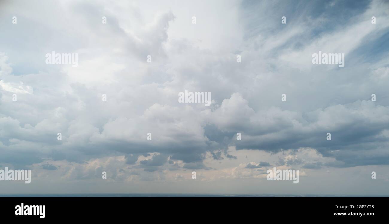 Dramatic sky with storm rain clouds background, Weather theme Stock ...