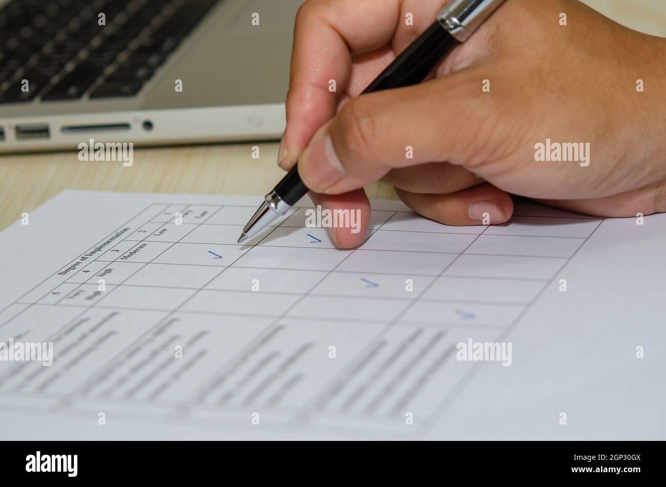 Business satisfaction assessment documents Competency rating using a ...