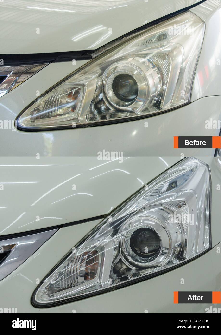 Before after cleaning car hi-res stock photography and images - Alamy