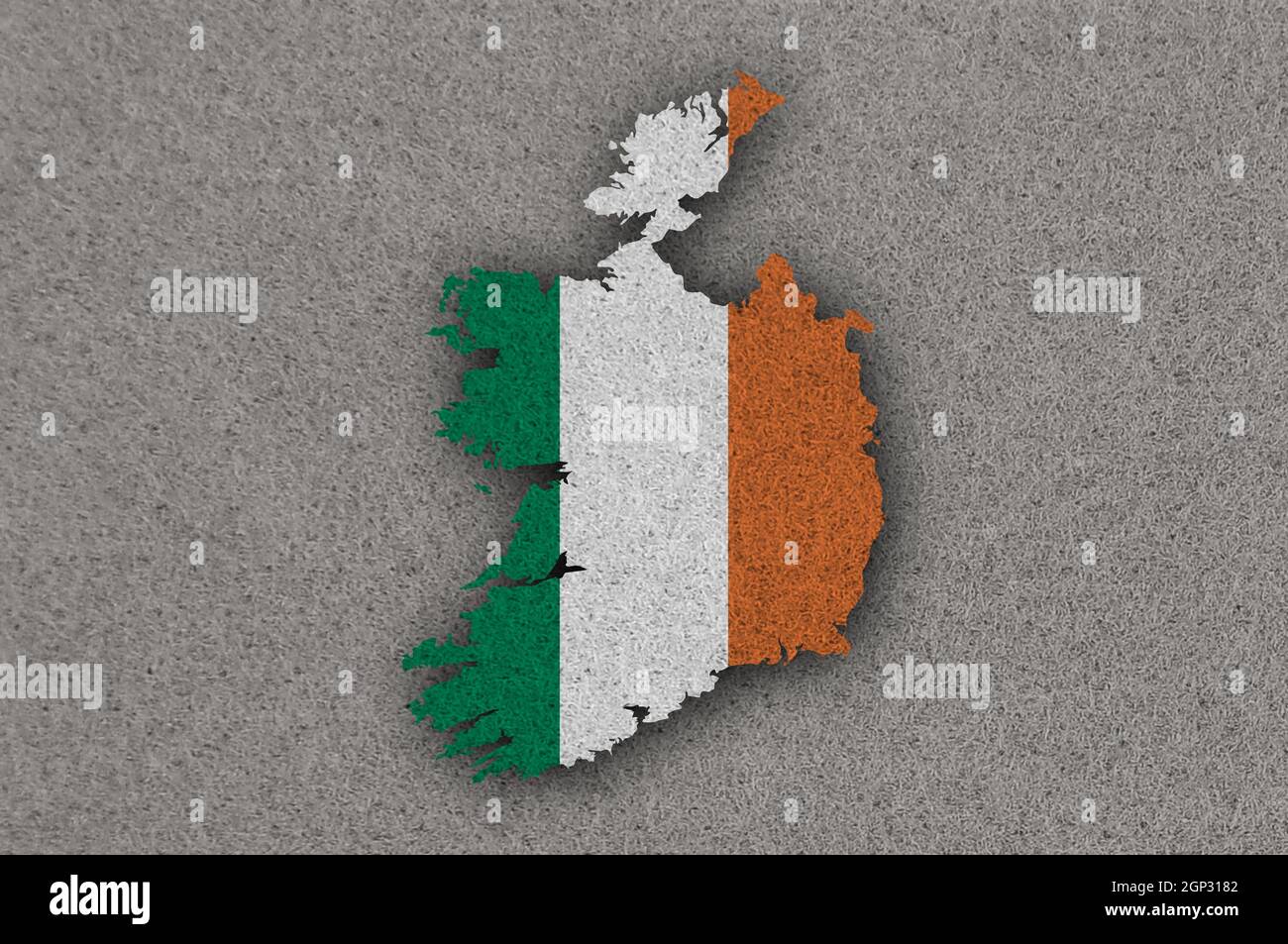 Flag and map of ireland hi-res stock photography and images - Alamy