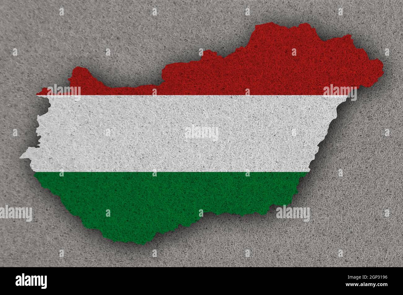 Map of hungary on texture hi-res stock photography and images - Alamy