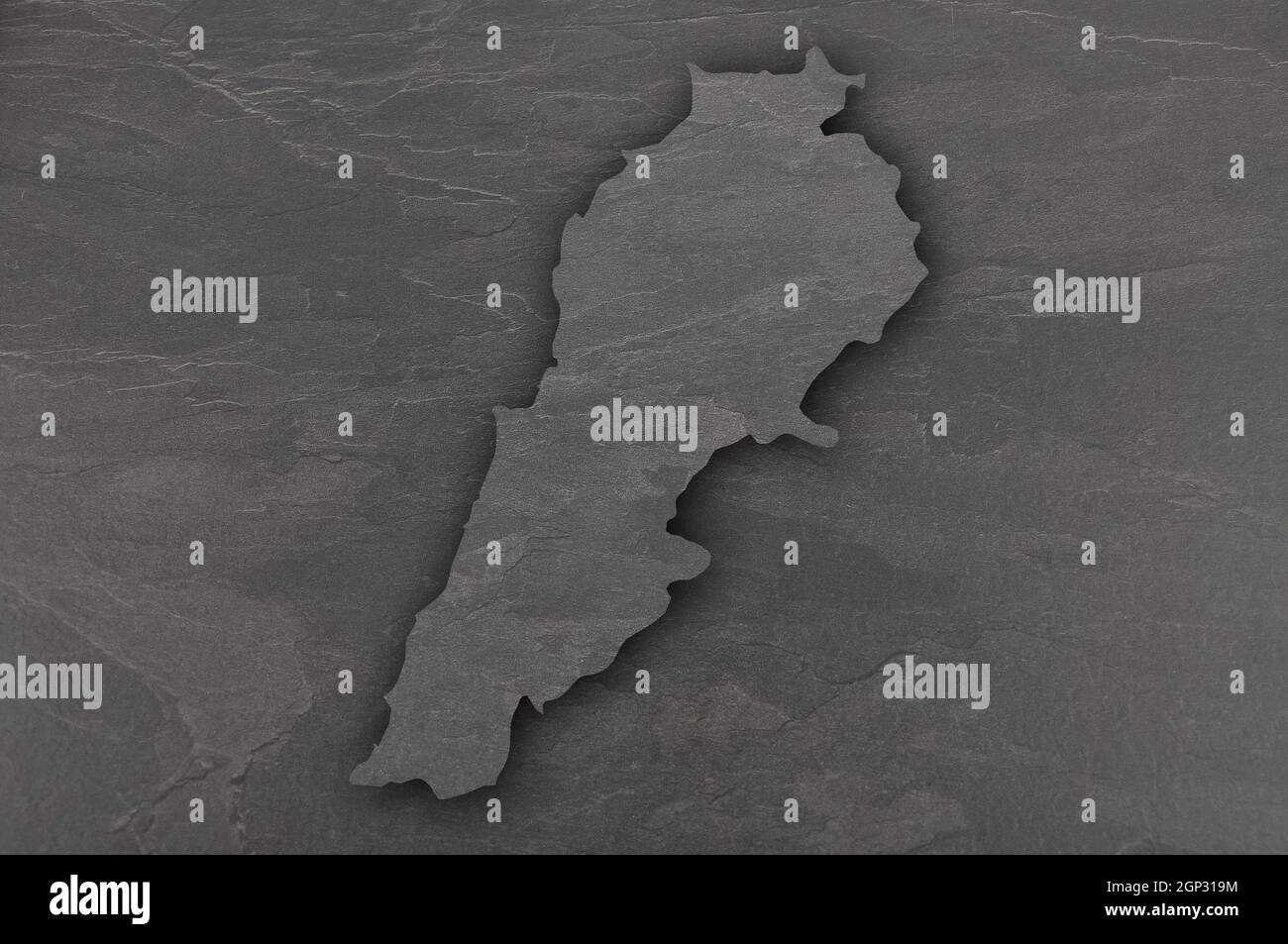Lebanon outline map hi-res stock photography and images - Alamy
