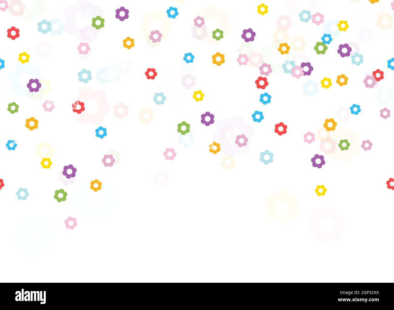 seamless confetti spring flowers background Stock Vector Image & Art ...