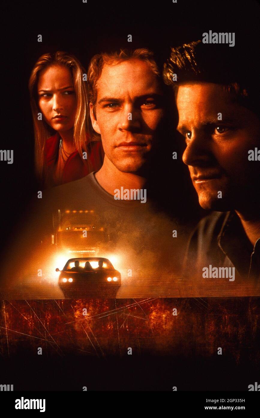 JOY RIDE, poster art, from left: Leelee Sobieski, Paul Walker, Steve Zahn, 2001. © 20th Century ...