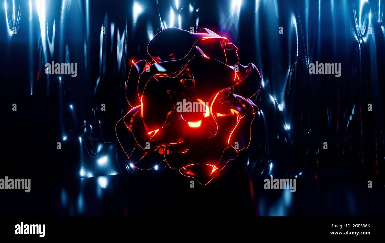 Shiny curved object 4K UHD 3d illustration Stock Photo - Alamy
