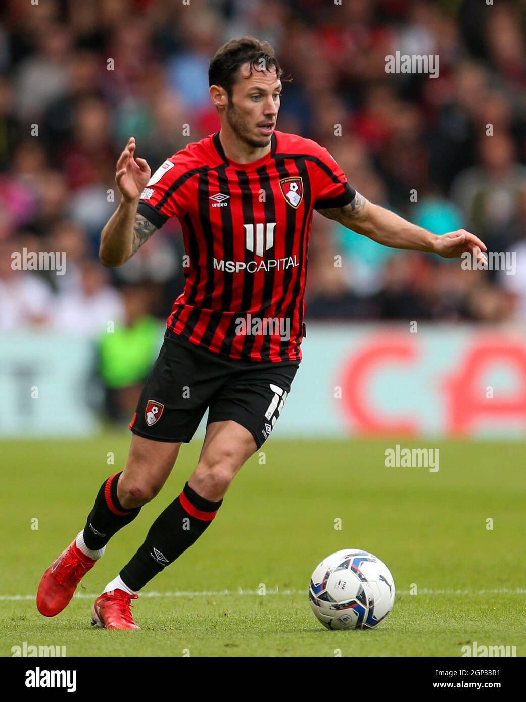 Bournemouth's Adam Smith in action during the Sky Bet Championship ...