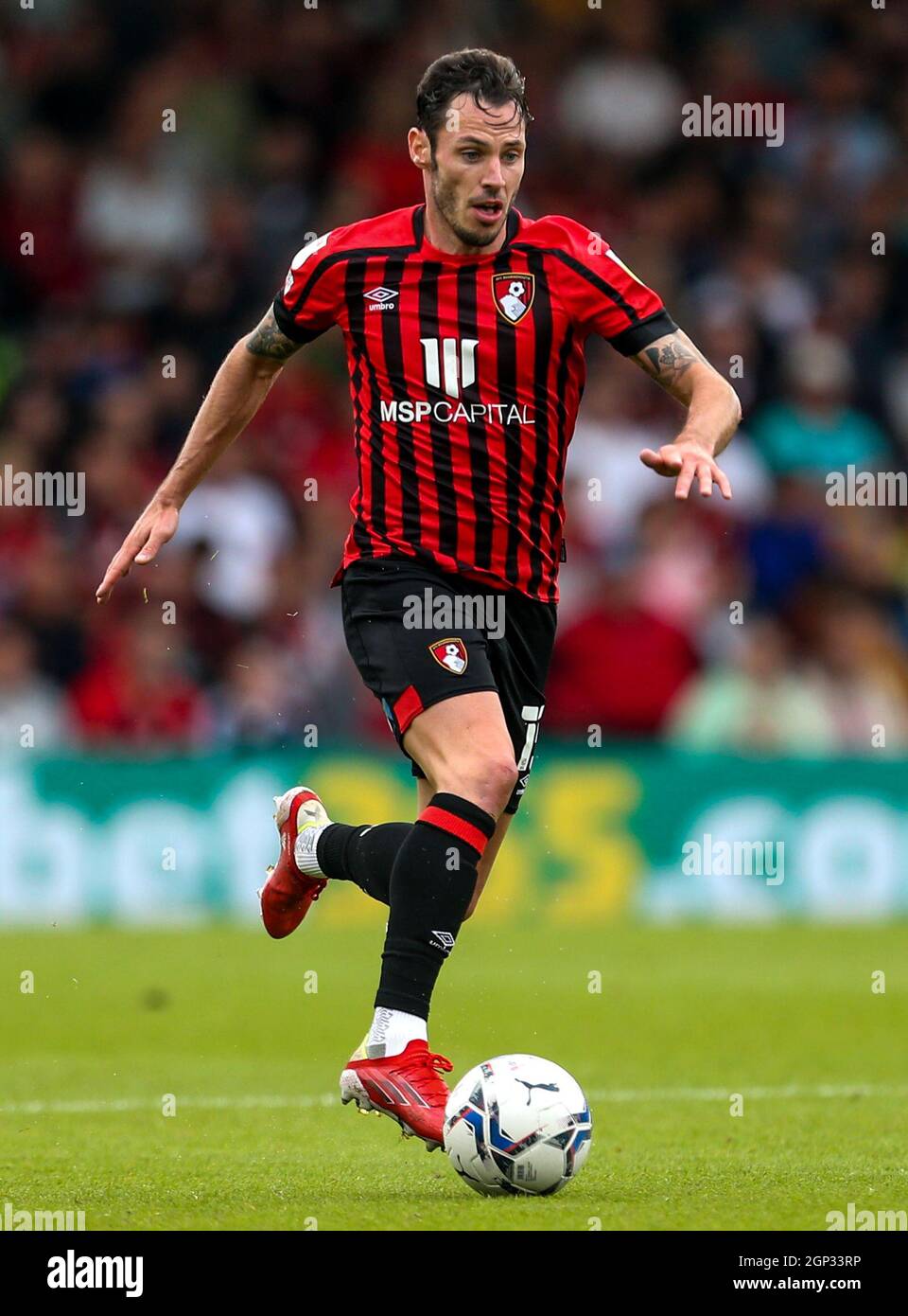Bournemouth's Adam Smith in action during the Sky Bet Championship ...
