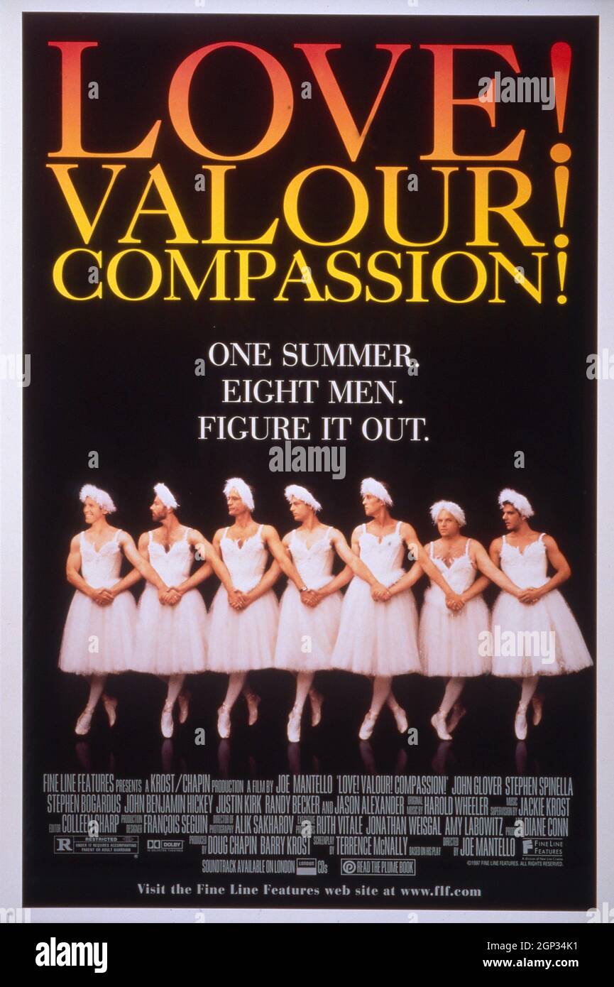 LOVE! VALOUR! COMPASSION!, poster, John Glover, Stephen Bogardus, Jason ...