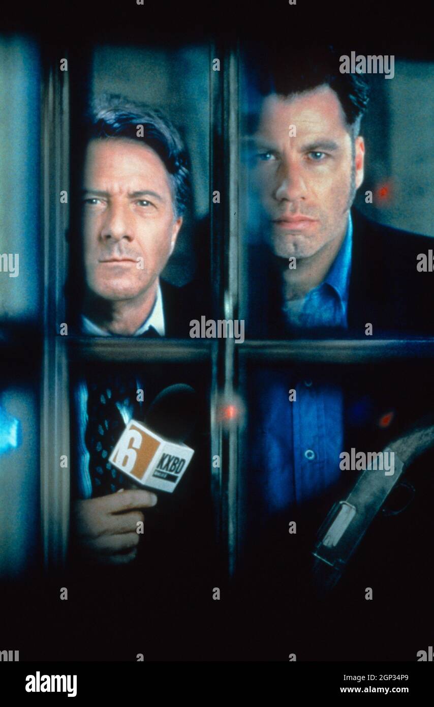 MAD CITY, from left: Dustin Hoffman, John Travolta, 1997. © Warner Bros ...