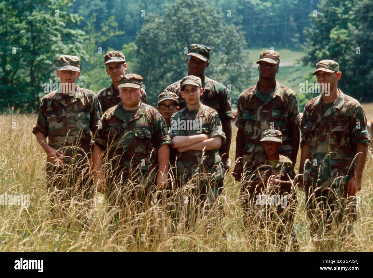 MAJOR PAYNE, from left: Orlando Brown, front center, Steven Martini ...