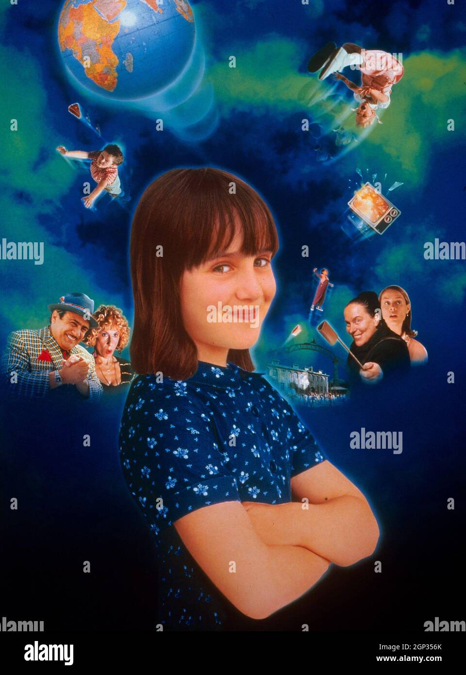 MATILDA, poster art: Mara Wilson, 1996. © TriStar / courtesy Everett ...