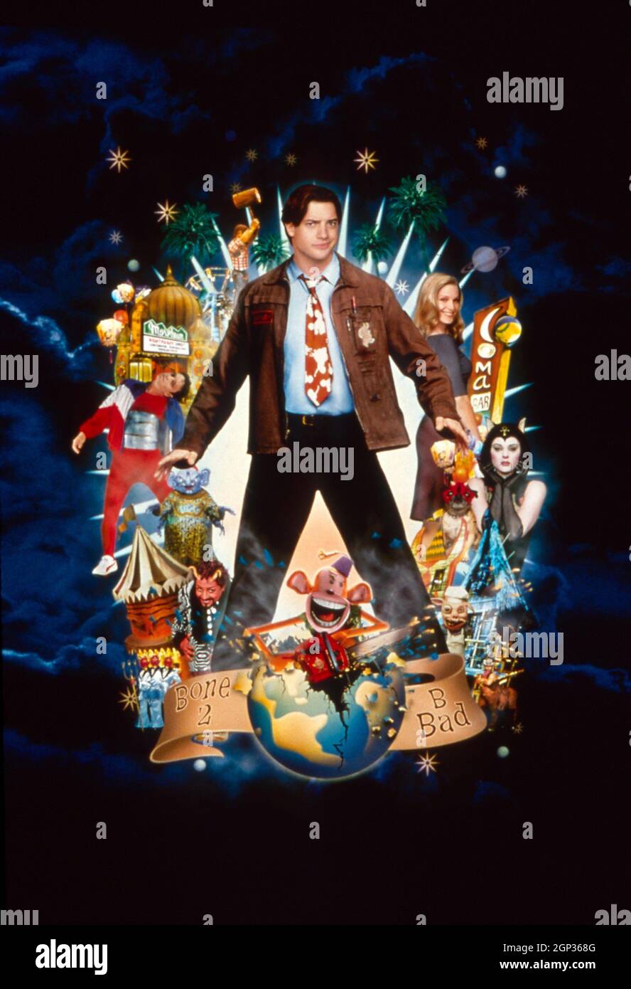 MONKEYBONE, poster art, from left: Brendan Fraser, Bridget Fonda, 2001 ...