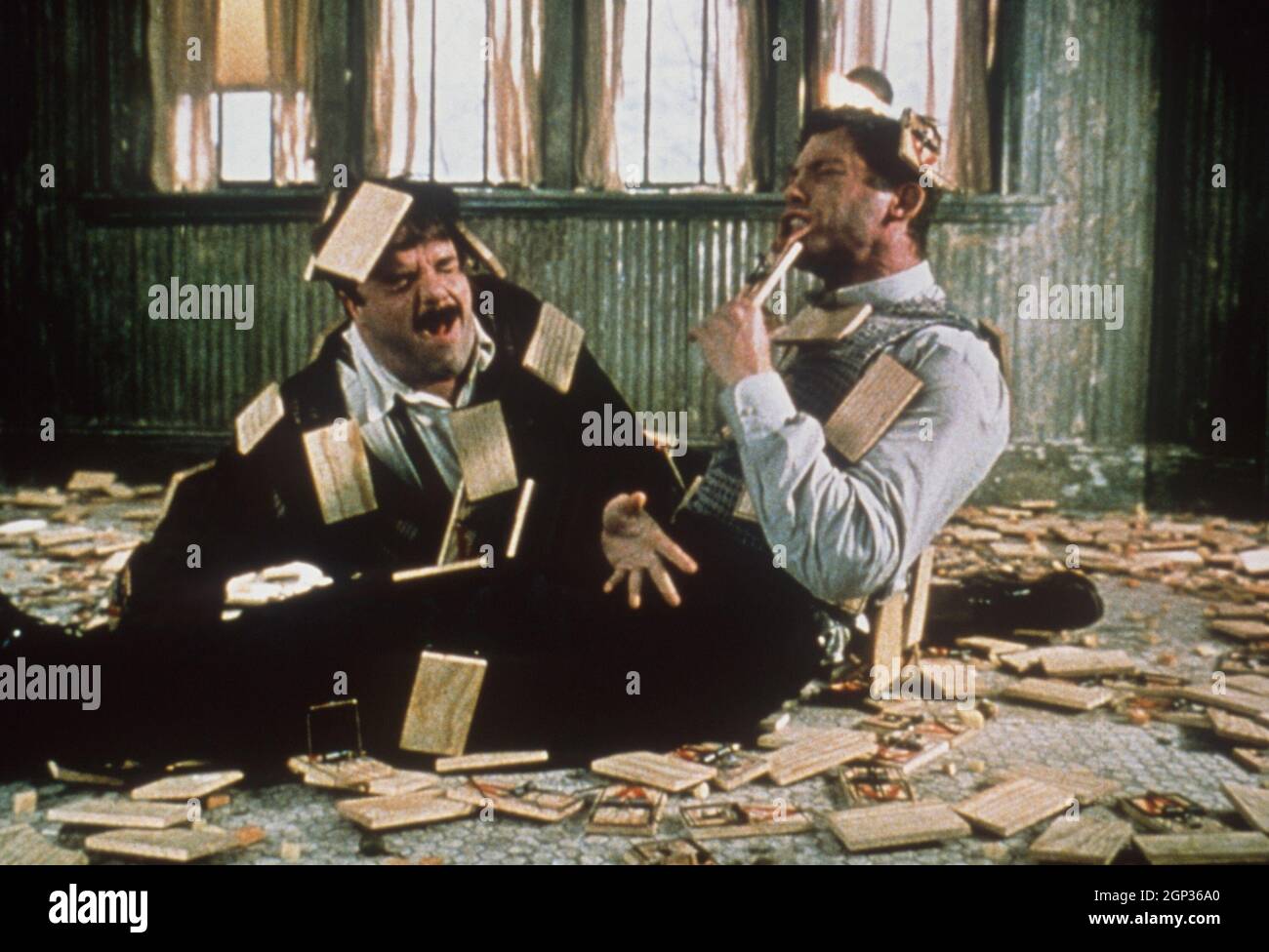 MOUSEHUNT, from left: Nathan Lane, Lee Evans, 1997. ©DreamWorks ...